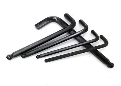 China 12mm Galvanized Steel Metal Hand Tool Black Oxide Coating L Type Ball Head Hex Allen Key Spanner for sale