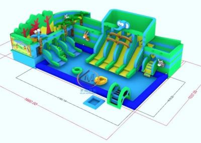 China Durable Inflatable Park Slide Novel Design Inflatable Water Play With Various Colors for sale