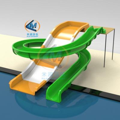 China Commercial Fiberglass Playground Slide Customized With 3.0M Height for sale