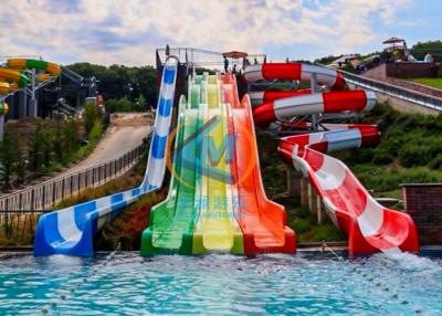China Customized Height Water Park Slide Outdoor Water Slides Colorful for sale