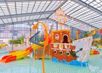 Quality Pirate Ship Theme Water Amusement Park Equipment 23x18m Commercial For Indoor for sale