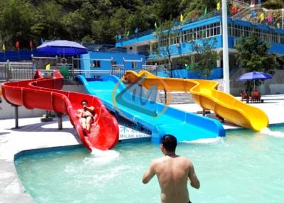 China Commercial Use Water Park Slide 1.9m Height Anti Ultraviolet For Family for sale