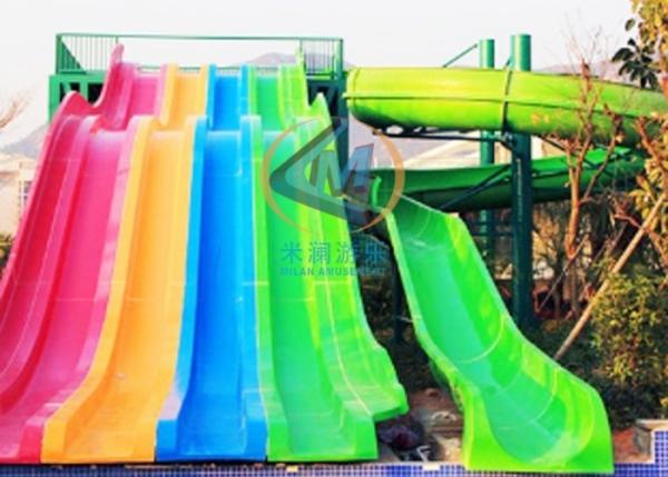 Quality Fiberglass Large Pool Slide Swimming Pool Water Slide With Pool for sale