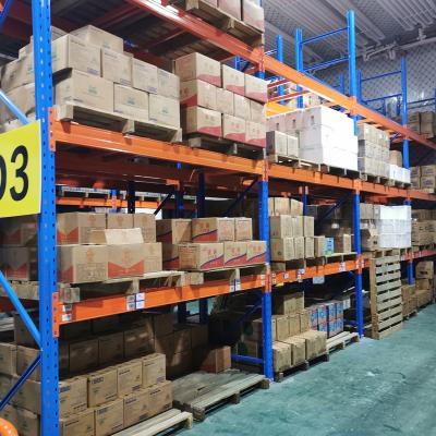 China Heavy Duty Industrial Warehouse Racking Carton Packing Powder Coating for sale