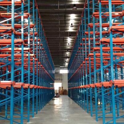 China Warehouse Drive In Rack Pallet Racking 2-7 Levels High Density Storage System for sale