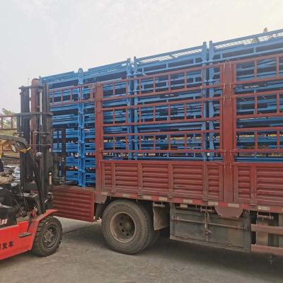 China Industrial Warehouse Grid Metal Pallet Box With Foldable And Multiple Colors for sale