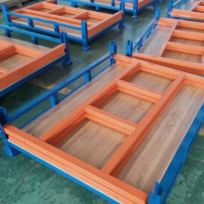 China Customized Foldable Stacking Metal Box Pallet Industrial Storage Box for sale
