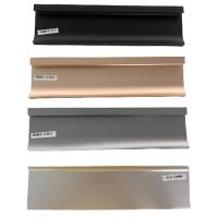 Quality 80mm Brushed Gold LED Aluminum Profile Skirting Baseboard for Wall and Floor Trim for sale