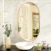 Quality 28cm Aluminum Mirror Profile Gold Black Silver Metal Alloy for Bathroom Mirror Design for sale