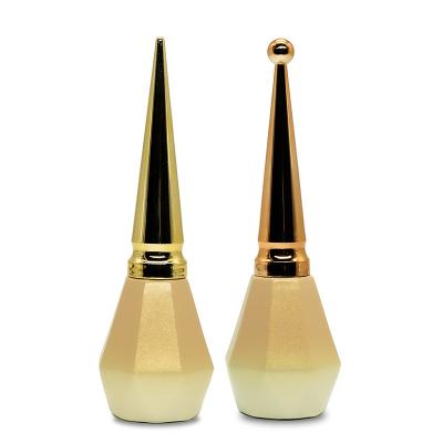 Cina Oro di pendenza che spruzza le bottiglie di vetro glassate 5ml 7ml dello smalto in vendita