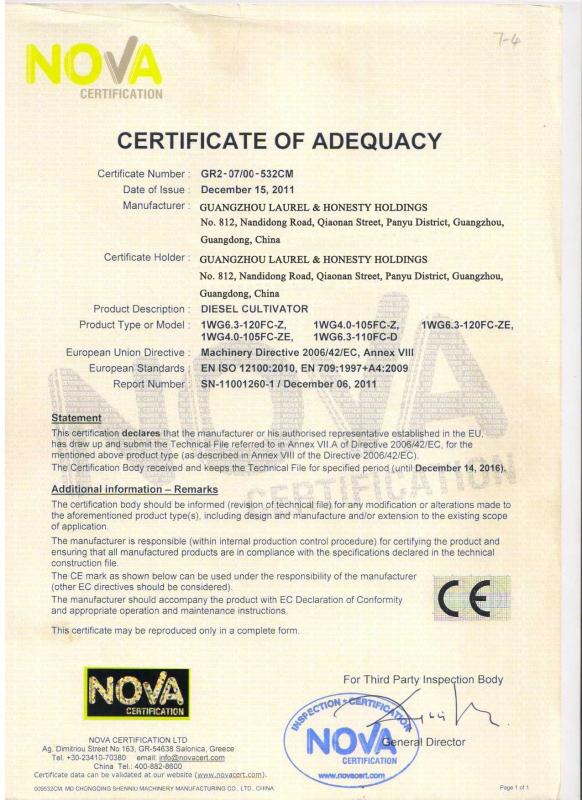 NOVA - Guangzhou Laurel & Honesty Holdings