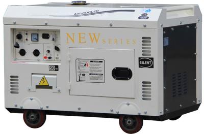 Cina 8kVA generatore guidato diesel portatile insonorizzato, generatore elettrico del combustibile diesel di inizio in vendita