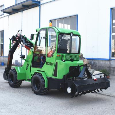 Cina Trattore 0.8CBM 42kw 1500kg Mini Wheel Loader di agricoltura in vendita