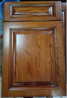 China el roble aumentó la puerta de armario de cocina, el panel de la puerta de armario de cocina de madera sólida, puerta de madera de la cocina en venta