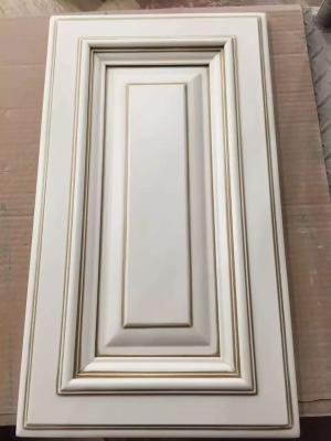 China el panel de la puerta de madera sólida, puerta de armario de cocina esmaltada, puerta de gabinete americana del estilo en venta