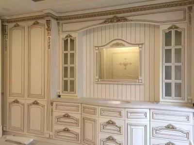 China El gabinete de cuarto de baño de lujo, antigüedad modificada para requisitos particulares acabó el gabinete de la vanidad, vanidad real del cuarto de baño, en venta
