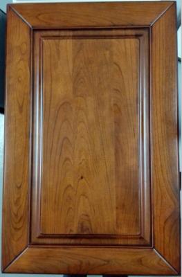 China Puerta de armario de cocina de la cereza, puerta de armario de cocina de madera sólida, puerta de armario de cocina aumentada en venta