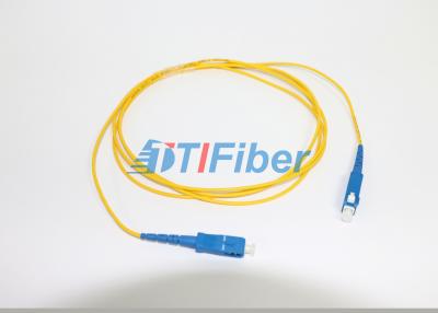 China Het simplexkoord van het Vezel Optische Flard met Sc UPC, 3.0mm het Buitenjasje van pvc Te koop