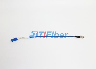 China Sc-van de de Vezel Optisch Kabel van PC het Flardkoord met Witte Flexibele Laars, het Oppoetsen A Te koop
