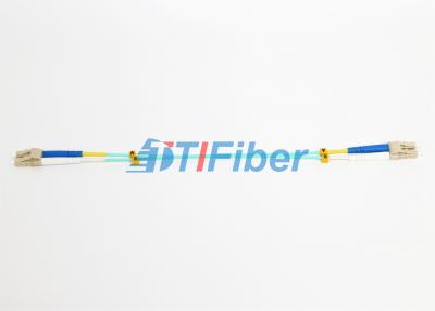 China De duplexom4-Kabel van het het Koordlc aan Lc Flard van het Vezel Optische Flard met Ceramische Metalen kap Te koop