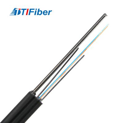 Cina Cavo flessibile a fibra ottica GJYXCH 1 di FTTH 2 4 il centro G657A1 G657A2 con il filo di acciaio in vendita