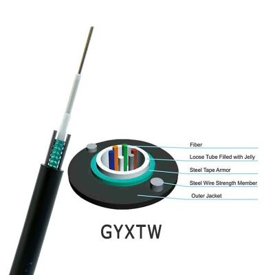 Cina Fibra corazzata del centro di comunicazione GYXTW 8 - cavo a fibre ottiche ottico del cavo in vendita