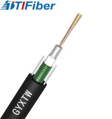 Cina Antenna all'aperto nera a fibra ottica monomodale del cavo di cavo di GYXTW G652D in vendita