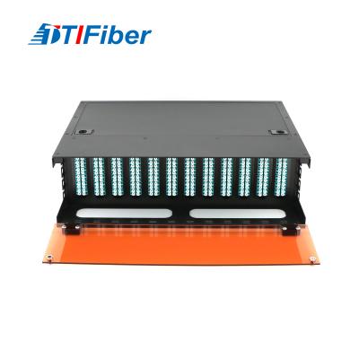 Cina 144 / 288 lo scaffale a 19 pollici a fibra ottica del quadro d'interconnessione dei centri 3U ha montato in vendita