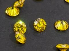 Yellow Uncut  Rough Diamond Lab Grown Synthetic Diamond For Gem