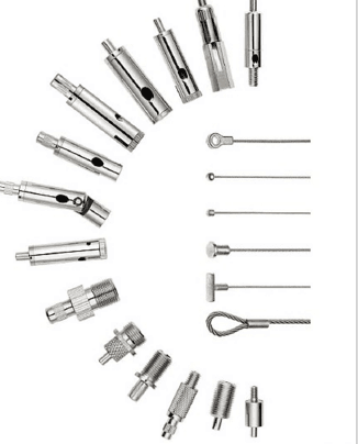 Double Gripper Suspension System showing wire rope fixing kit