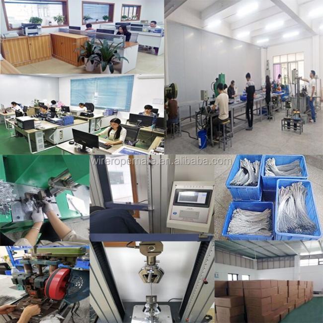 Wire rope fixing kit packaging and components