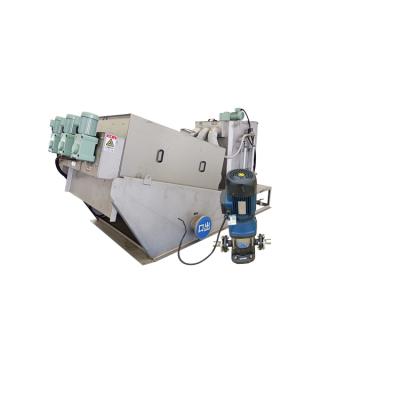 China IEPP Manufacturer Factory Wwtp Solid Separator Slurry Multi Dish Screw Press Dehydrator Sludge Cake Thickening Dewatering Unit for sale