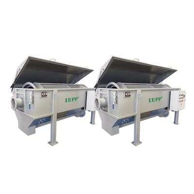 China IEPP Manufacturer Ss316 10 Micron Mesh WWTP STP Wastewater Treatment Fiber Filter Recycling Water Automatic Rotary Drum Screen for sale