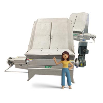 China IEPP Steel Sloped Inclined Spiral Dehydrator Biogas Dehydration Vibrating Screen Solid Liquid Separator Home Use PLC for sale