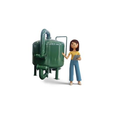 China IEPP Manufacturer Supplier Gray Water Treatment Industrial Quartz Sand tank Filter Active Carbon Filtering Charcoal Clearifier for sale