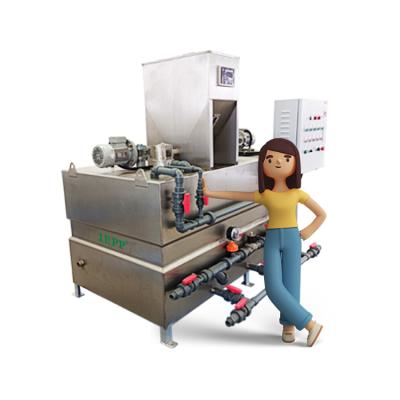 China IEPP China Manufacturer High Capacity Wastewater Treatment Powder Chemical Dosing Mixture Automatic Flocculant tank Equipment for sale