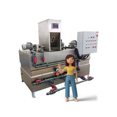 China IEPP China Manufacturer Factory Ss304 Wastewater Treatment Equipment Chemical Dosing tank With Mixer Polymer Preparation Machine for sale