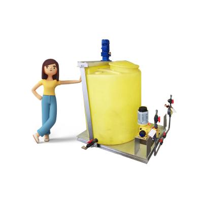 China IEPP China Factory Wastewater Treatment Plant Chemical Dosing Device Pe Storage tank Manual Polymer Preparation System Equipment for sale