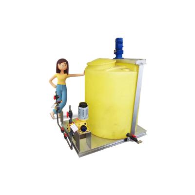 China IEPP Manufacturer Chemical Dosing System Neutralization Pe Mixing tank Coagulant Flocculant Feed Skid for Wastewater Treatment for sale
