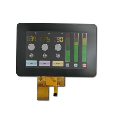 China 5 definição do lcd 800x480 do tft da polegada com o painel de toque capacitivo à venda