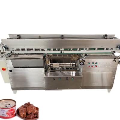 Cina Il metallo automatico può etichettatrice inscatolata fredda del pollame & della purea di carne dell'etichettatrice della colla del barattolo di latta della carne in vendita