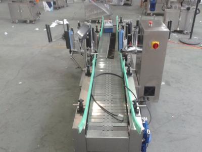 China Máquina de etiquetado auta-adhesivo automática llena de la etiqueta engomada del lado del doble del equipo del aplicador de la etiqueta para oval, redonda, aquare en venta