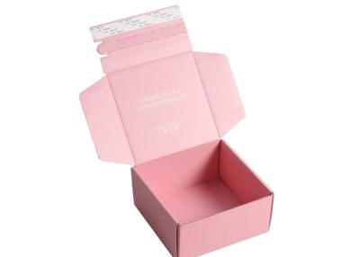 Custom Shipping Box Recycled Mailer Boxes with Zipper Pink Color Printing For