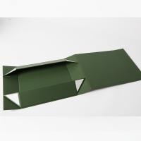 Quality Cardboard Folding Magnetic Packaging Box , Green Magnetic Gift Box Custom Printing for sale