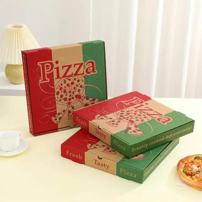 中国 カスタムプリントピザボックス 紙紙 矩形ピザ配送箱 カスタムサイズ 販売のため