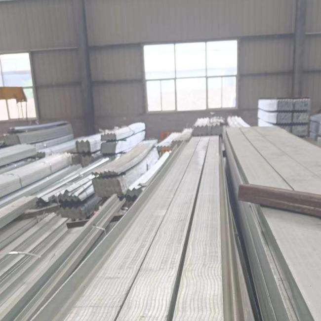 Galvanized steel U-channel product showing cross-section and galvanized finish