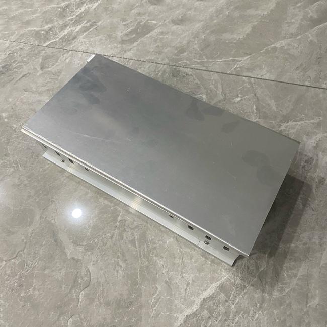 Integrated channel type cable tray showing durable steel construction