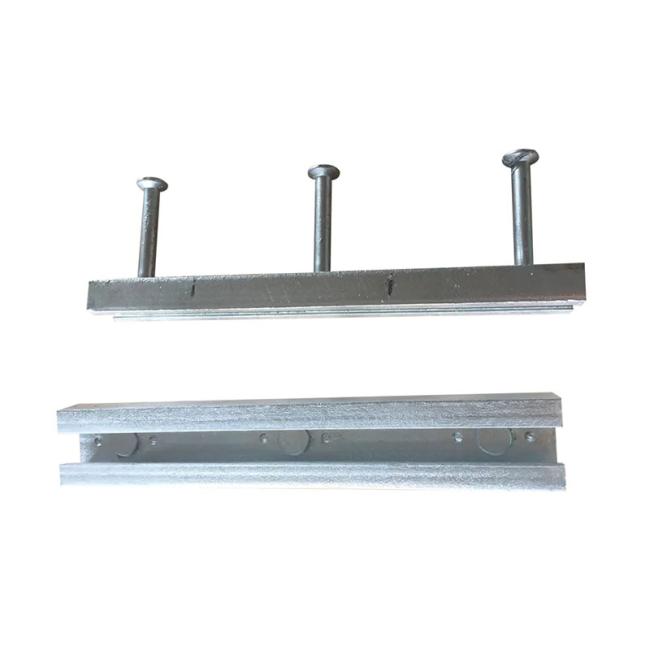 Hot-dip galvanized Halfen Channel product showing U-shaped design and smooth surface