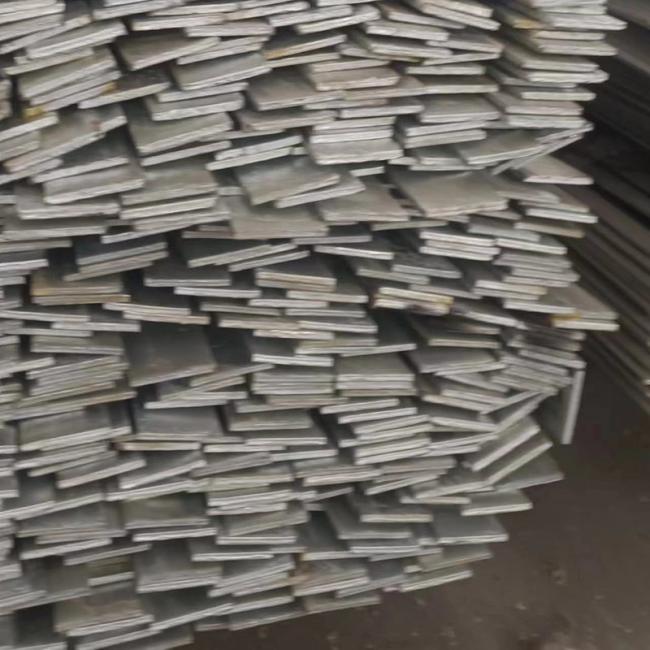 Close-up view of galvanized flat steel surface texture