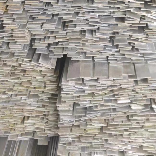 Close-up view of galvanized steel sheet surface texture and quality
